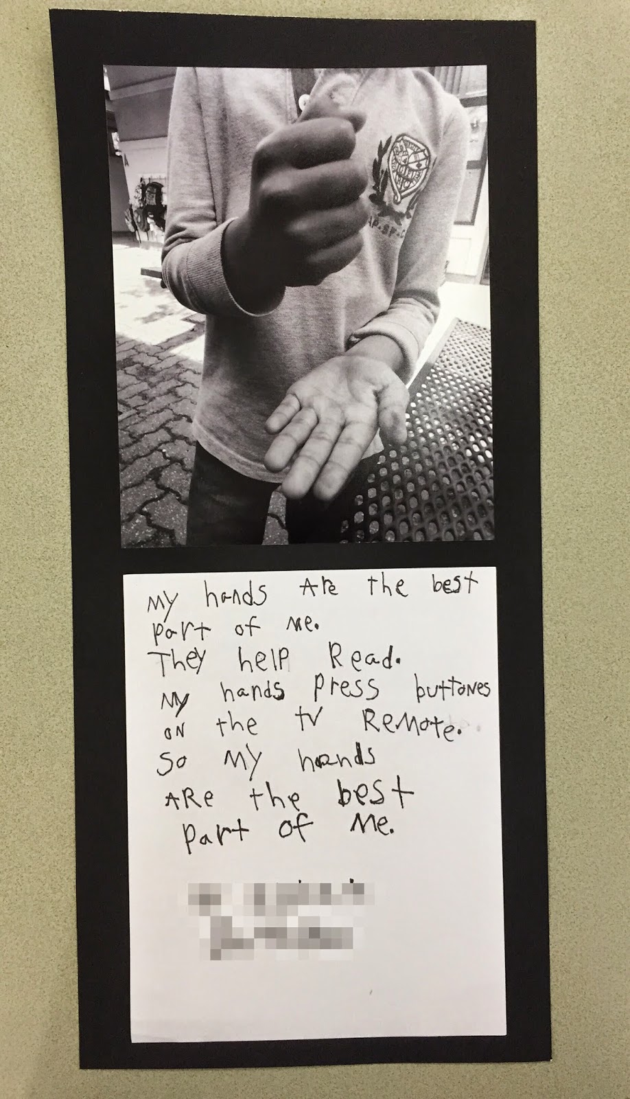 First Grade with Miss Davis: The Best Part of Me Project